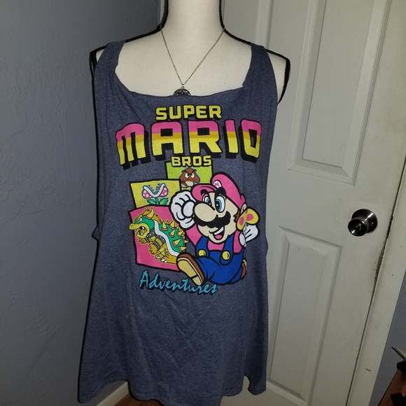 Nintendo | Tops | Nwot Unique Modified Super Mario Bros Tank Top | Poshmark
